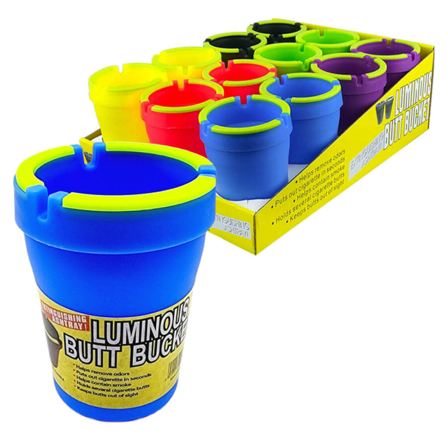 Luminous Butt Bucket Glow-In-The-Dark Ashtray Mix Colors